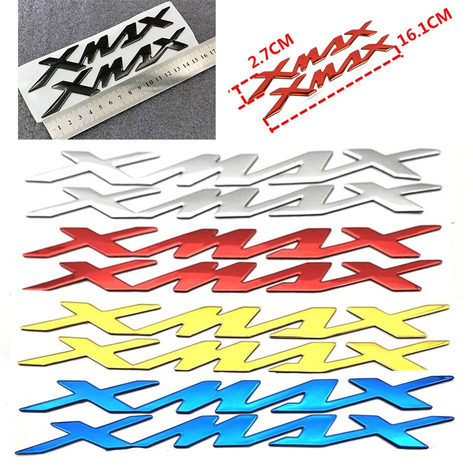 Xmax 125/250/300 / Yazı Logo Amblem Sticker Seti İthal Ürün Gümüş ...